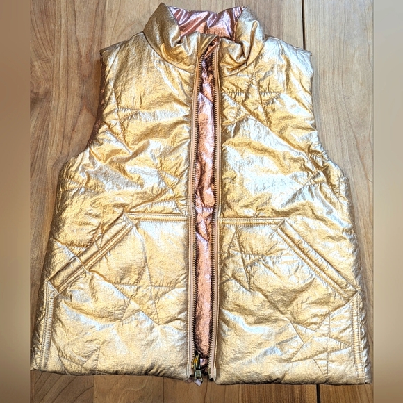 Crewcuts | Jackets & Coats | Metallic Gold Rose Gold Crewcuts ...
